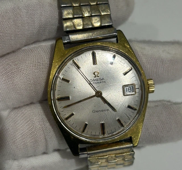 VINTAGE GENUINE MEN'S Omega Geneve Automatic Watch Swiss Made 565Mvmt £ ...