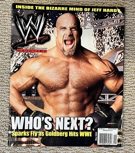 WWE MAGAZINE MAY 2003 Wrestling Bill Goldberg w/3-page Poster WWF Divas ...