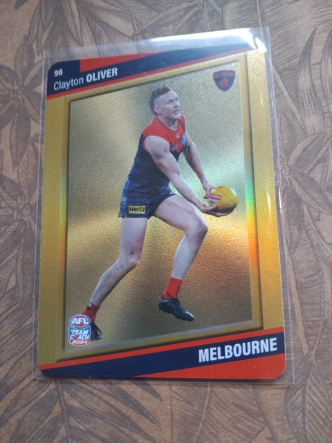 AFL SELECT 2024 Teamcoach Gold Card Melbourne Clayton Oliver $2.00 ...