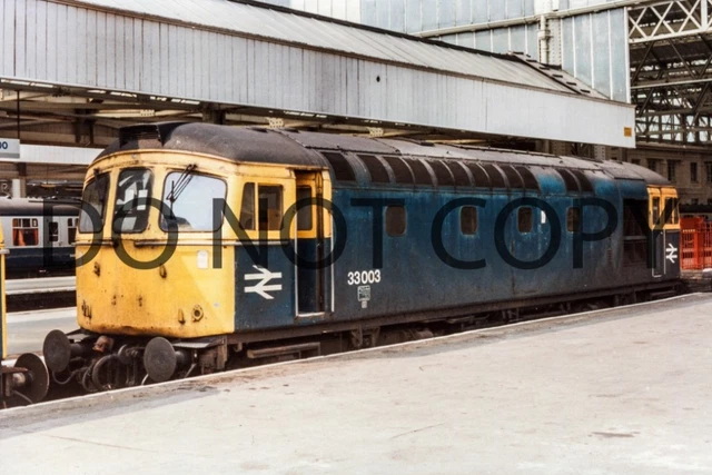 UK DIESEL TRAIN Railway Photograph Of Class 33 33003 Loco. (Rm33-10) £1 ...