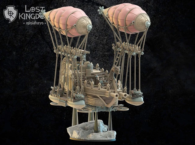 LOST KINGDOM MINIATURES Dwarf Airship 3D PRINTED MINIATURES £99.52 ...