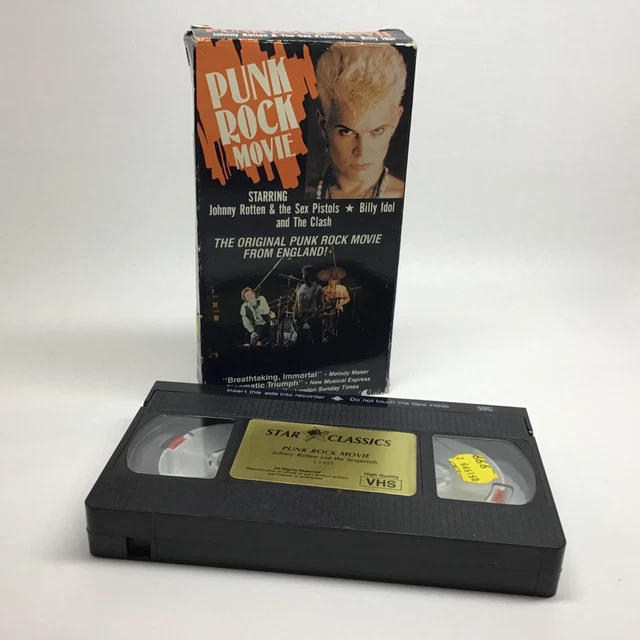 Punk Rock Movie Vhs Tape 1989 Sex Pistols Clash Siouxsie Billy Idol