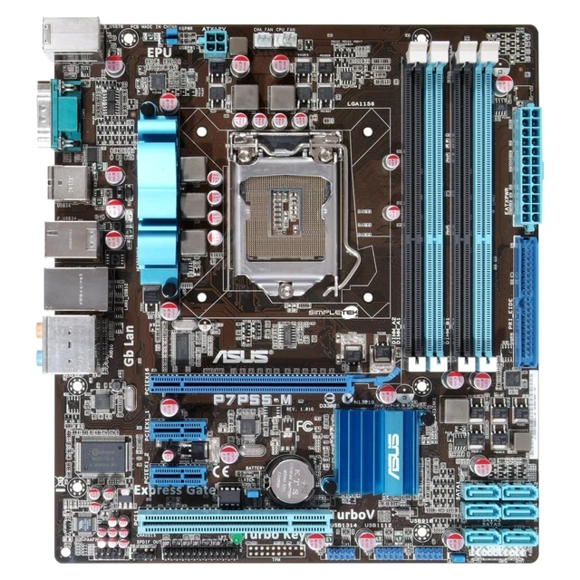 ASUS P55 MICRO-ATX Motherboard LGA1156 DDR3 First Gen £116.75 - PicClick UK