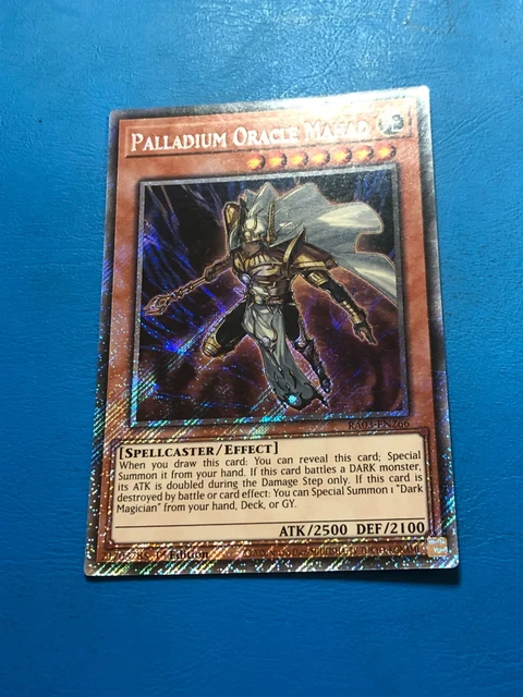 YUGIOH PLATINUM SECRET Rare Palladium Oracle Mahad RA03-EN266 1st ...