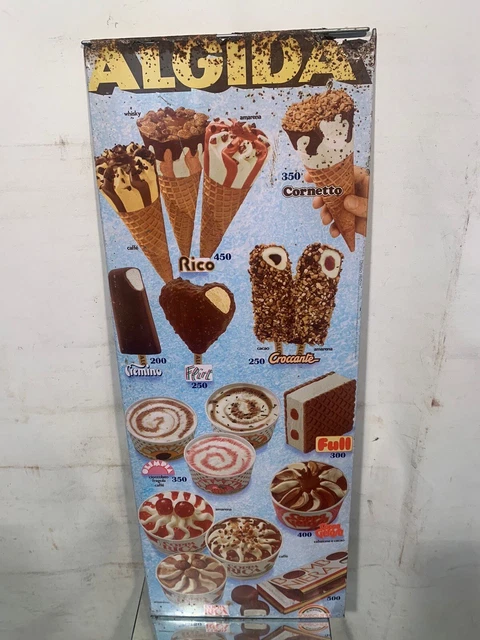 INSEGNA LISTINO PREZZI Vintage Gelati Algida EUR 200,00 - PicClick IT