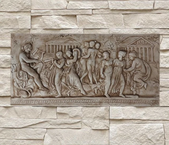 BAS RELIEF GREEK Nymph Molding Wall Relief Stucco Greek Stucco Gips £ ...
