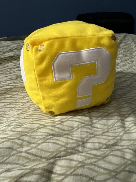 SUPER MARIO BROS. Question Mark Plush Toy - NO SOUND - Authentic ...