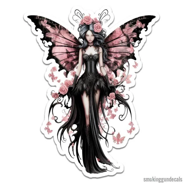 FAIRY BUTTERFLY WINGS, Vinyl Decal Sticker, Indoor Outdoor, 3 Sizes ...