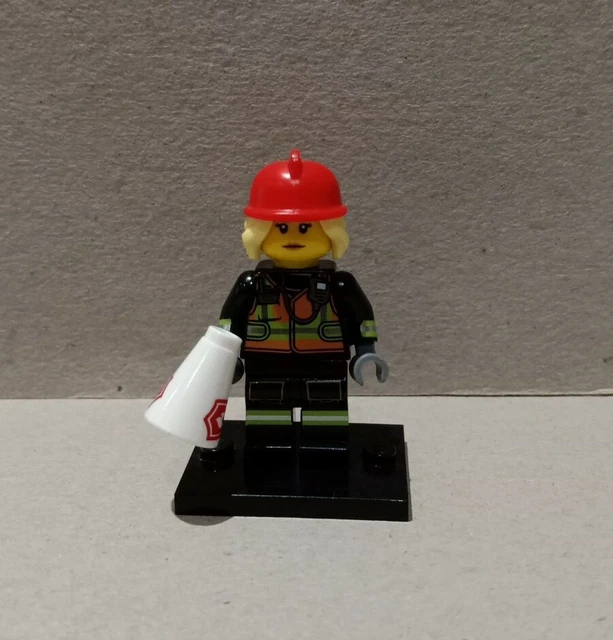 LEGO COLLECTABLE MINIFIGURES - Female Fire Fighter minifigure from ...