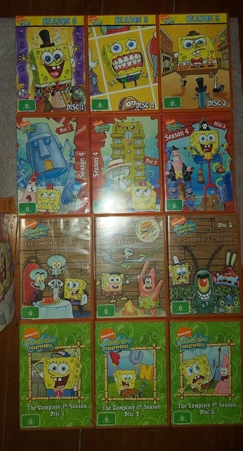 SPONGEBOB SQUAREPANTS - Complete Seasons 1,3,4,5 DVD Set Collection ...