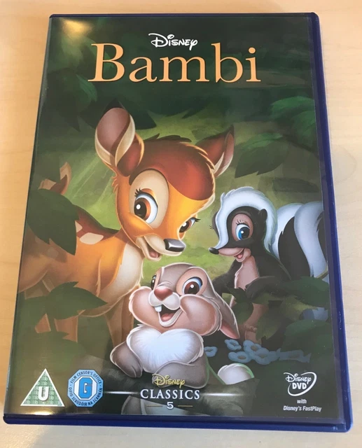 BAMBI, WALT DISNEY Film, Region 2, Pal Dvd £3.49 - PicClick UK