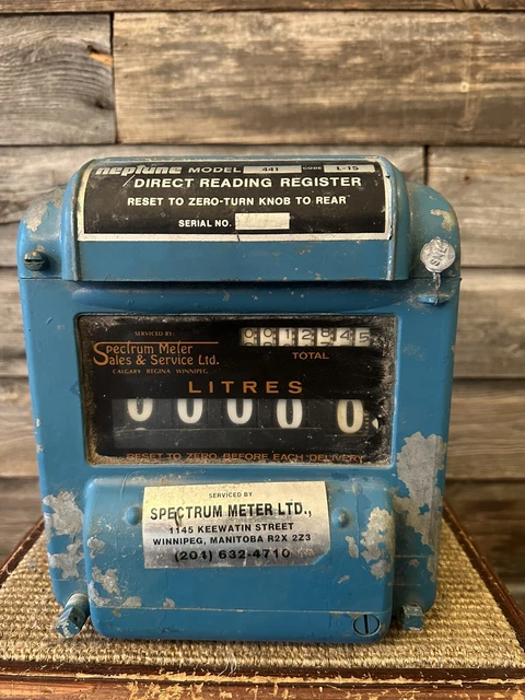VINTAGE NEPTUNE GAS Pump Meter Model 441 Print-O-Meter $225.00 ...