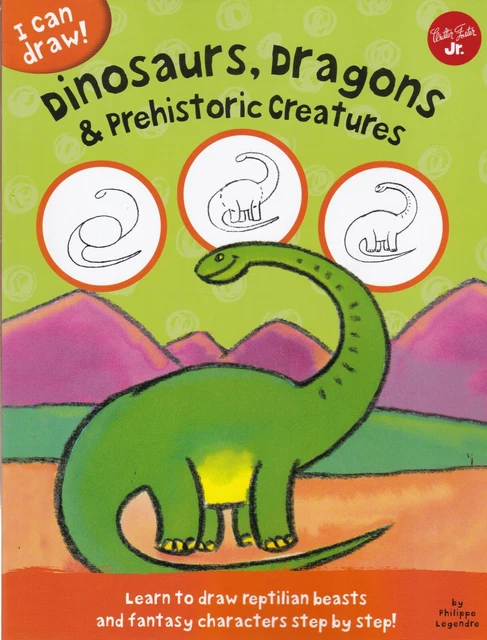 LEARN TO DRAW: Dinosaurs, Dragons & Prehistoric Creatures Paperback ...