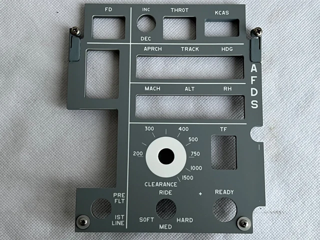 TORNADO AIRCRAFT COCKPIT AFDS Facia Indicator Panel Assy, 2544-00010 ...