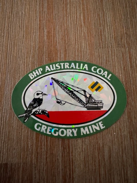 GREGORY MINE BHP Australia Coal - Hologram MINING STICKER EUR 2,45 ...