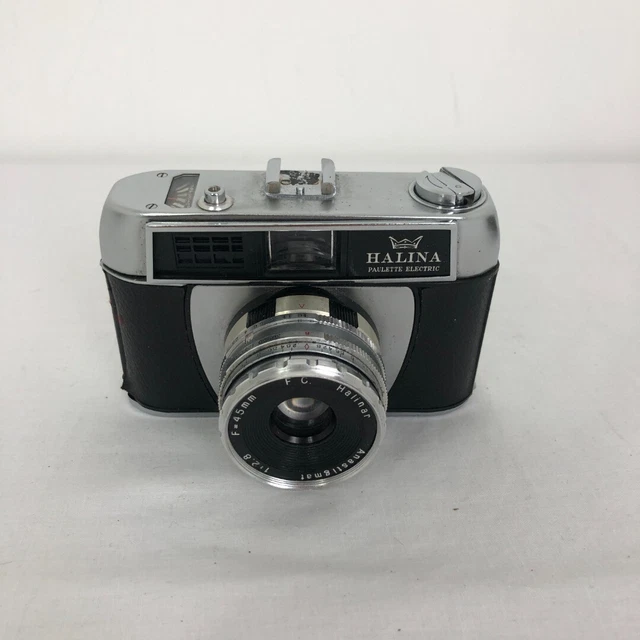 HALINA PAULETTE ELECTRIC Vintage Film Camera In Case £10.00 - PicClick UK