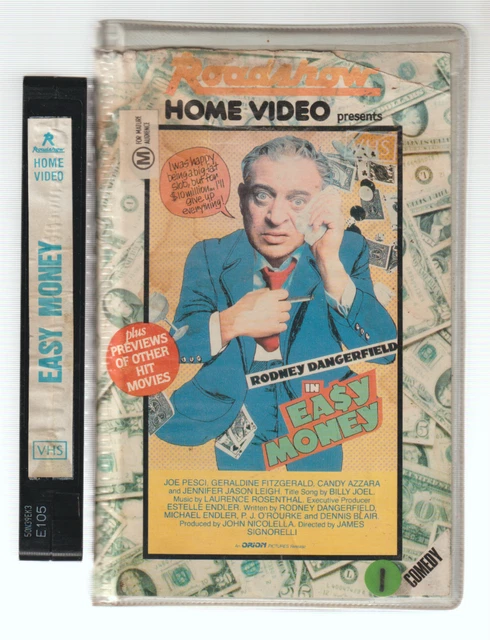 Rare Vhs Video Tape Easy Money Ex Rental Clamshell Roadshow Dangerfield