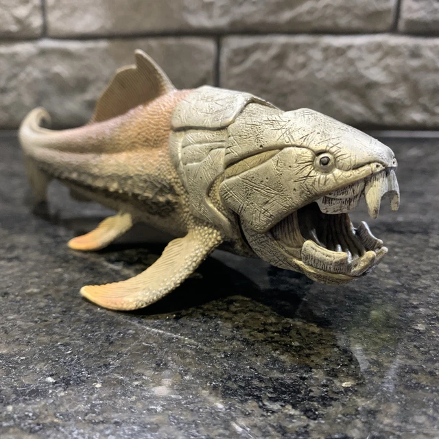 SCHLEICH DUNKLEOSTEUS PREHISTORIC Fish Sea Creature with Opening Mouth ...