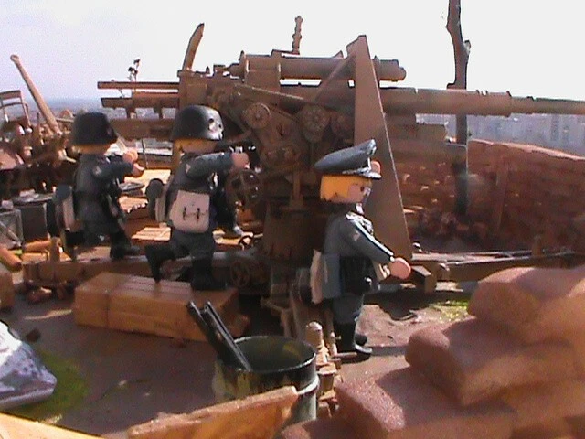 DIORAMA POSTE D'ARTILLERIE 88MM (France-1945) Ref-001 EUR 495,87 ...