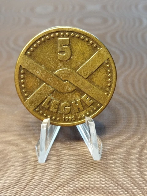 ASTA BRUMUS - Gettone/medaglia: Piemonte. Lega Nord. 5 leghe 1992. EUR ...