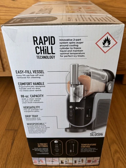 NINJA SLUSHI 5-IN-1, 88oz Professional Frozen Drink Maker Model-FS301 ...
