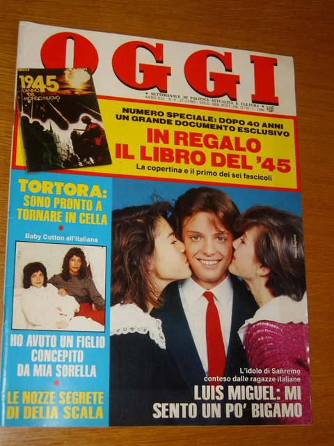 OGGI 1985/9=LUIS MIGUEL=STEPHANIE De Monaco=Silvano D'orba Oro=Magdi ...