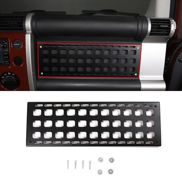 ALLOY PASSENGER DASHBOARD Molle Panel Bracket Kit For Toyota FJ Cruiser ...