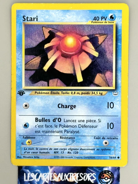 CARTE POKÉMON STARI 56/64 EDITION 1 ED1 Neo Revelation VF FR EUR 4,99 - PicClick FR