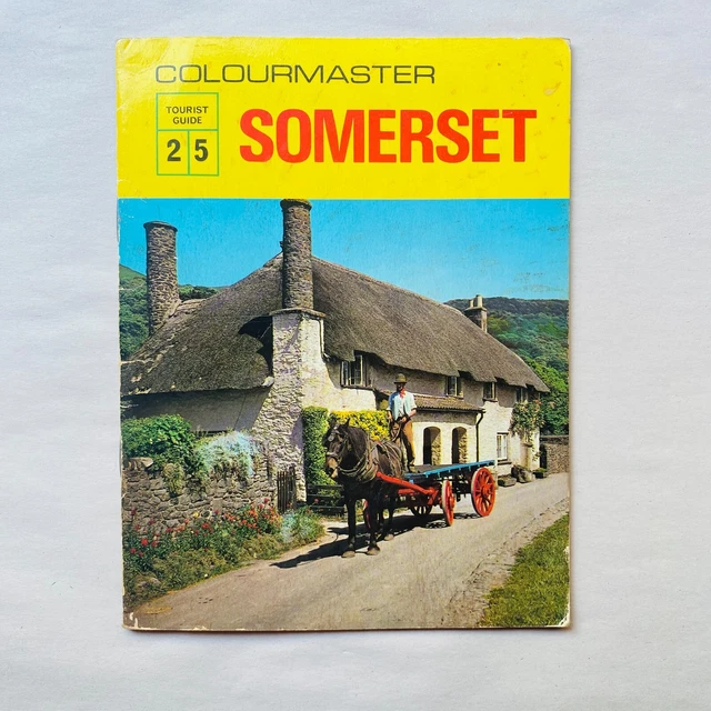 VINTAGE SOUVENIR TOURIST Guide: Somerset 25 England Colourmaster ...
