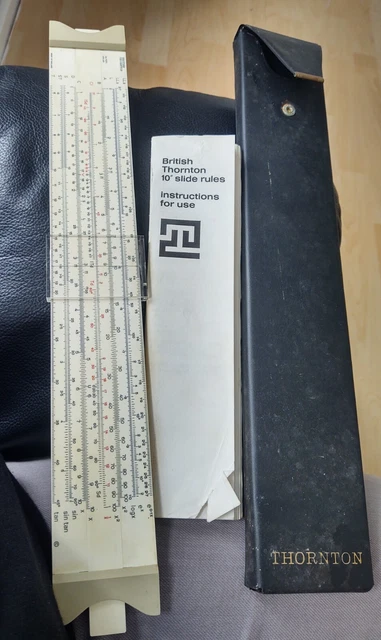 VINTAGE THORNTON COMPREHENSIVE Slide Ruler 1967 $28.03 - PicClick