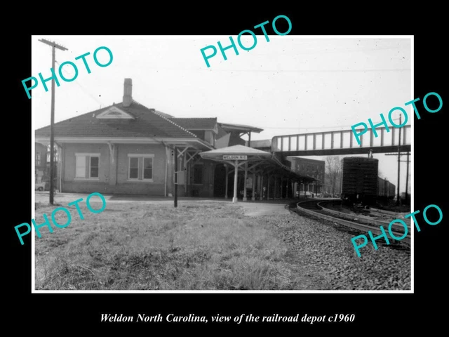 OLD LARGE HISTORIC PHOTO OF WELDON NORTH CAROLINA THE RAILROAD DEPOT ...