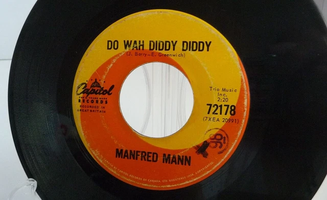 MANFRED MANN DO Wah Diddy Diddy What ya Gonna Do Capitol Copa Music ...