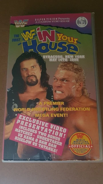 WWF THE FIRST WWF In Your House Wrestling VHS Video Tape WWE WCW NWO ...