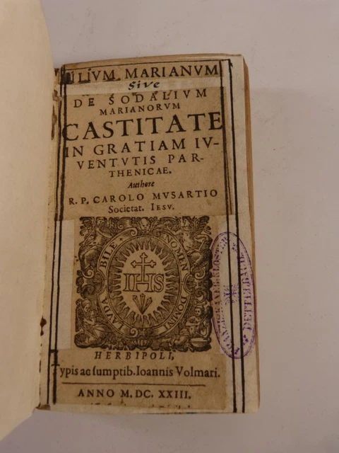 LILIUM MARIANUM SIVE de sodalium marianorum castitate in gratiam ...