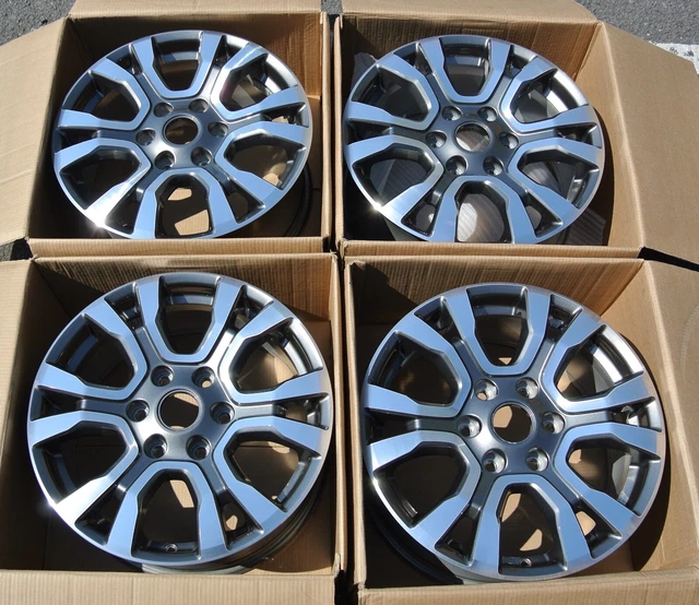 18& GENUINE FORD Ranger Wildtrak Arctic Grey Alloy Wheels Ford 1921398 ...