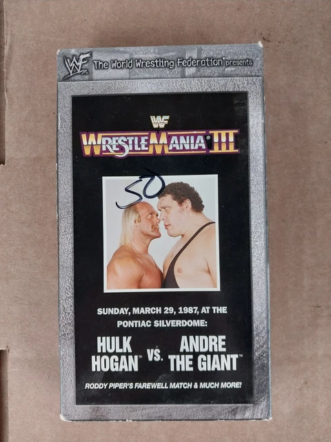 WWF VIDEO WRESTLEMANIA III 3 Hulk Hogan Andre The Giant VHS Tape WWE Wrestling £9.55 - PicClick UK