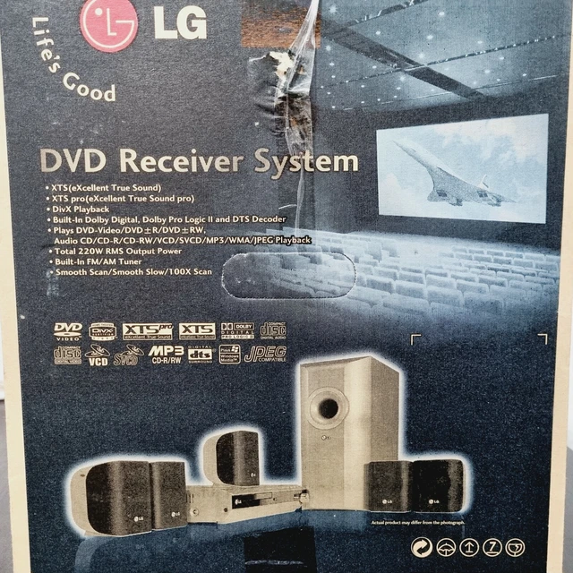 LG DVD HOME Theatre Speaker System Receiver System LH-T250SC 220W Dolby Digital $490.00 ...
