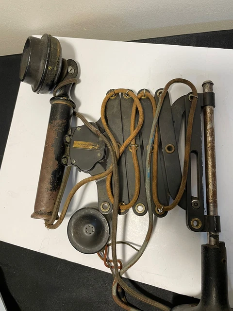WESTERN ELECTRIC RAILROAD Dispatch Scissor Arm Candlestick Telephone ...