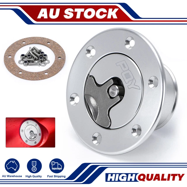 BILLET ALUMINUM AIRCRAFT Fuel Cell Gas Cap Flush Mount With 6 Hole ...