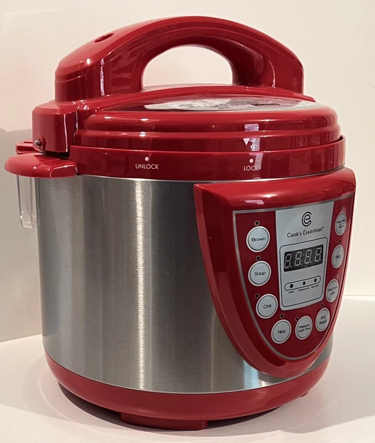 COOKS ESSENTIAL 4QT Stainless Steel Digital Pressure Cooker K44020 ...