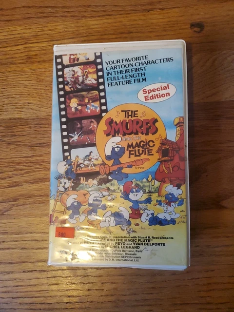 THE SMURFS AND the Magic Flute 1984 VHS Animated Cartoon Movie Vestron £8.90 - PicClick UK