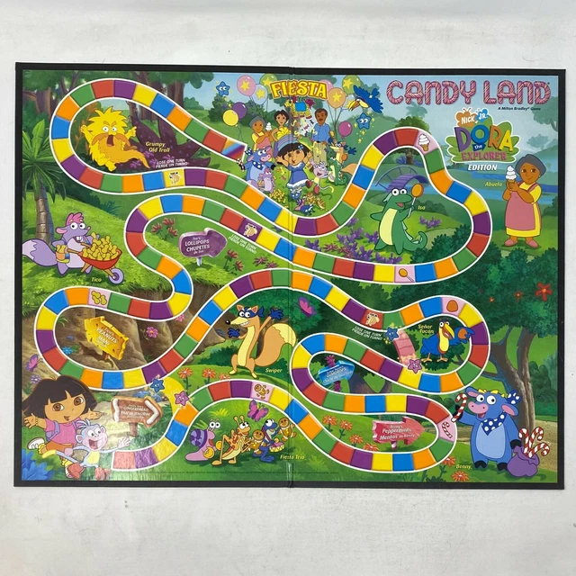 CANDY LAND DORA the Explorer Edition Game Board Only 2005 Replacement ...