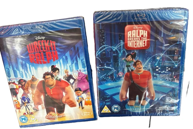 DISNEY WRECK IT Ralph & Ralph Breaks the Internet blu-ray DVD bundle ...