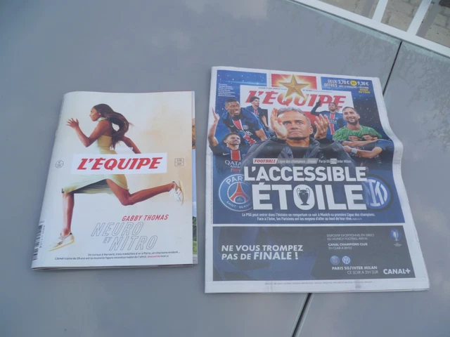 MAGAZINE L'EQUIPE FINALE ligue des champions psg inter milan l ...