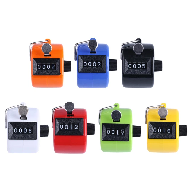 HAND PRESS COUNTER Metal Hand Counter Clickers Pitch Counter Convenient ...