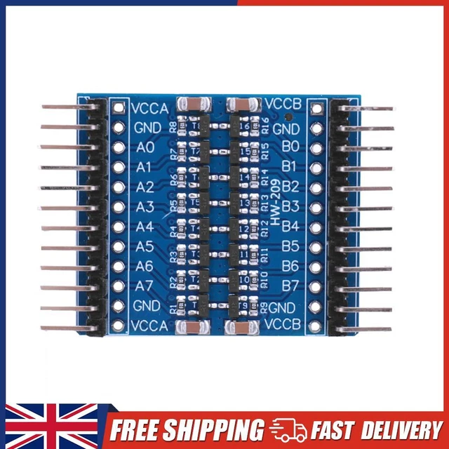 8 CHANNEL LOGIC Level Shifter Bi-Directional Module IIC UART SPI TTL ...
