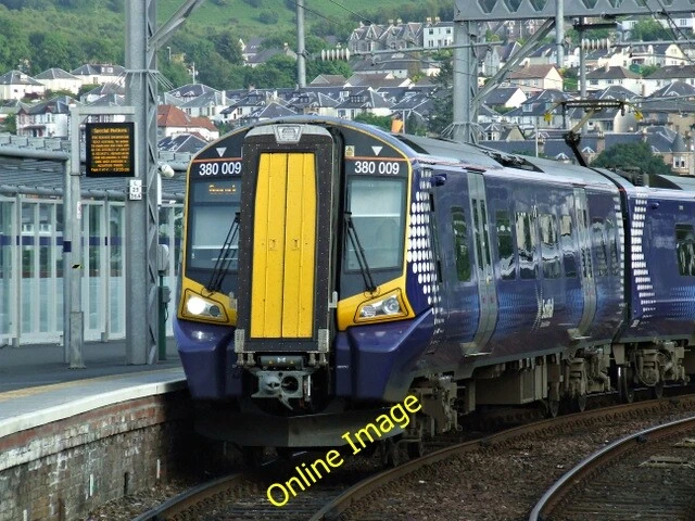 PHOTO 6X4 GOUROCK railway station Scotrail Class 380 train number 380 ...