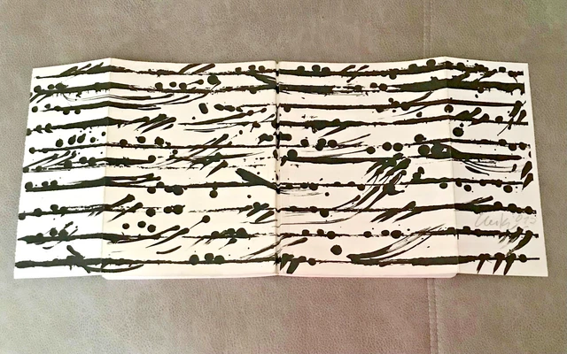 GÜNTHER UECKER OPTISCHE Partitur für Budapest Lithographie 150/300 EUR ...