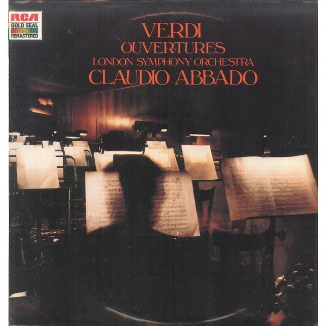 VERTES, ABBADO LP Vinyle Verdi Overtures / Rca Gold Seal – GL70450 ...