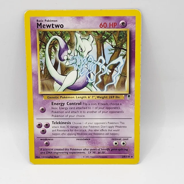 POKÉMON TCG MEWTWO Rare 29/110 Legendary Collection 2002 LP/MP Card $8. ...